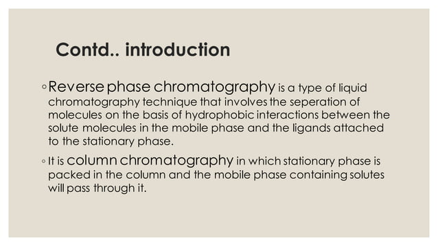 "Reverse Phase Chromatography Demystified: Theory, Techniques, and ...