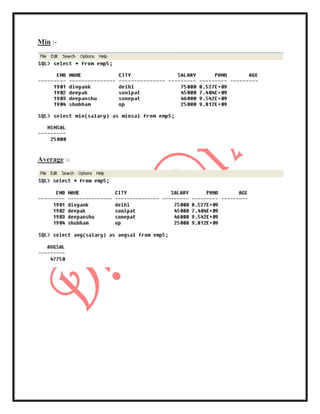 SQL Commands | PDF | Free Download