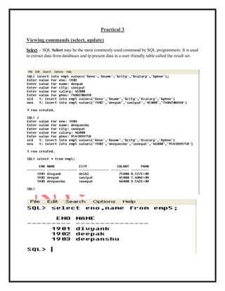 SQL Commands | PDF | Free Download