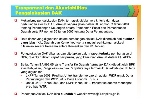 Djpk presentasi sosialisasi_dak_kesehatan | PPT
