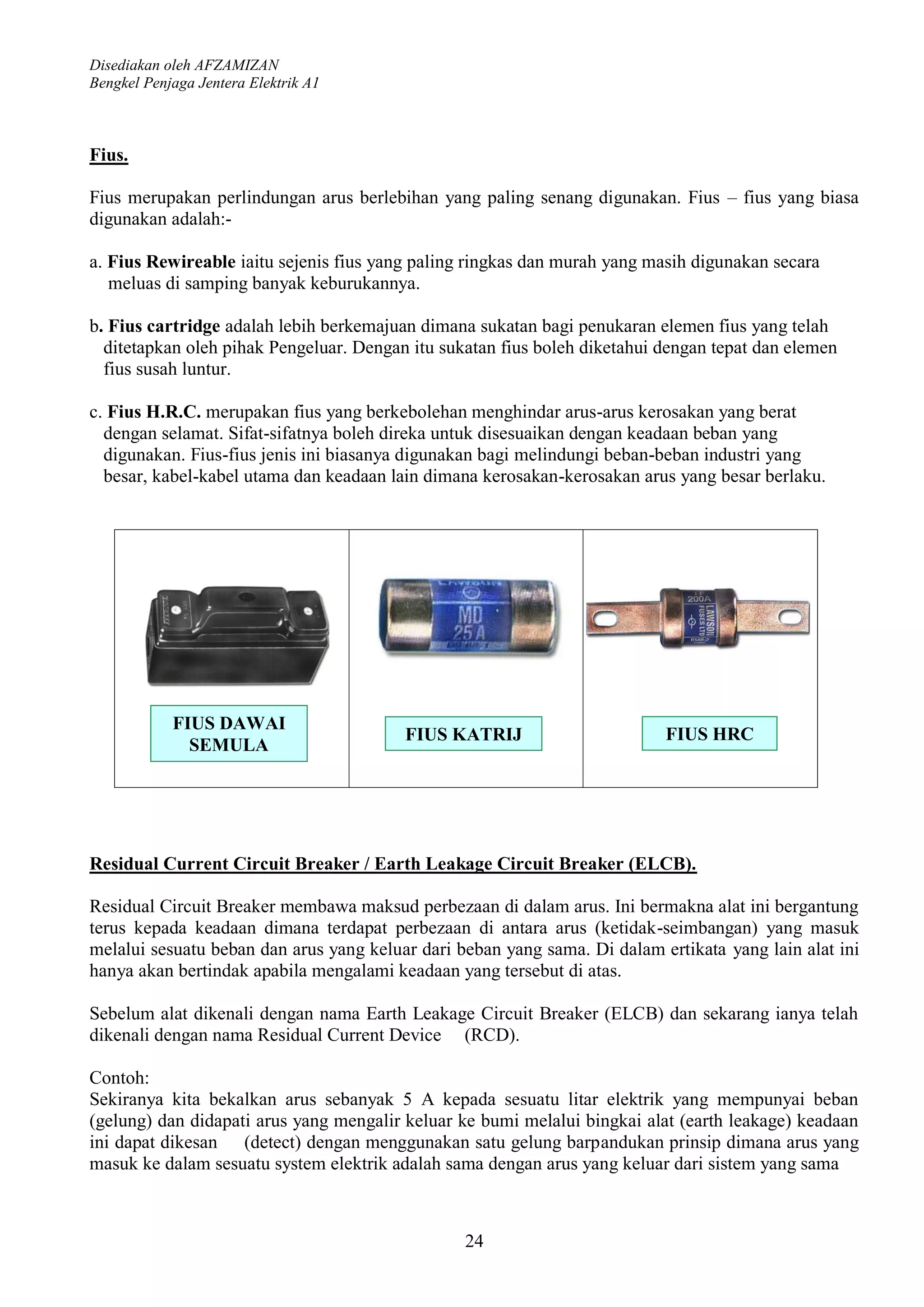 Buku papan suis utama | PDF