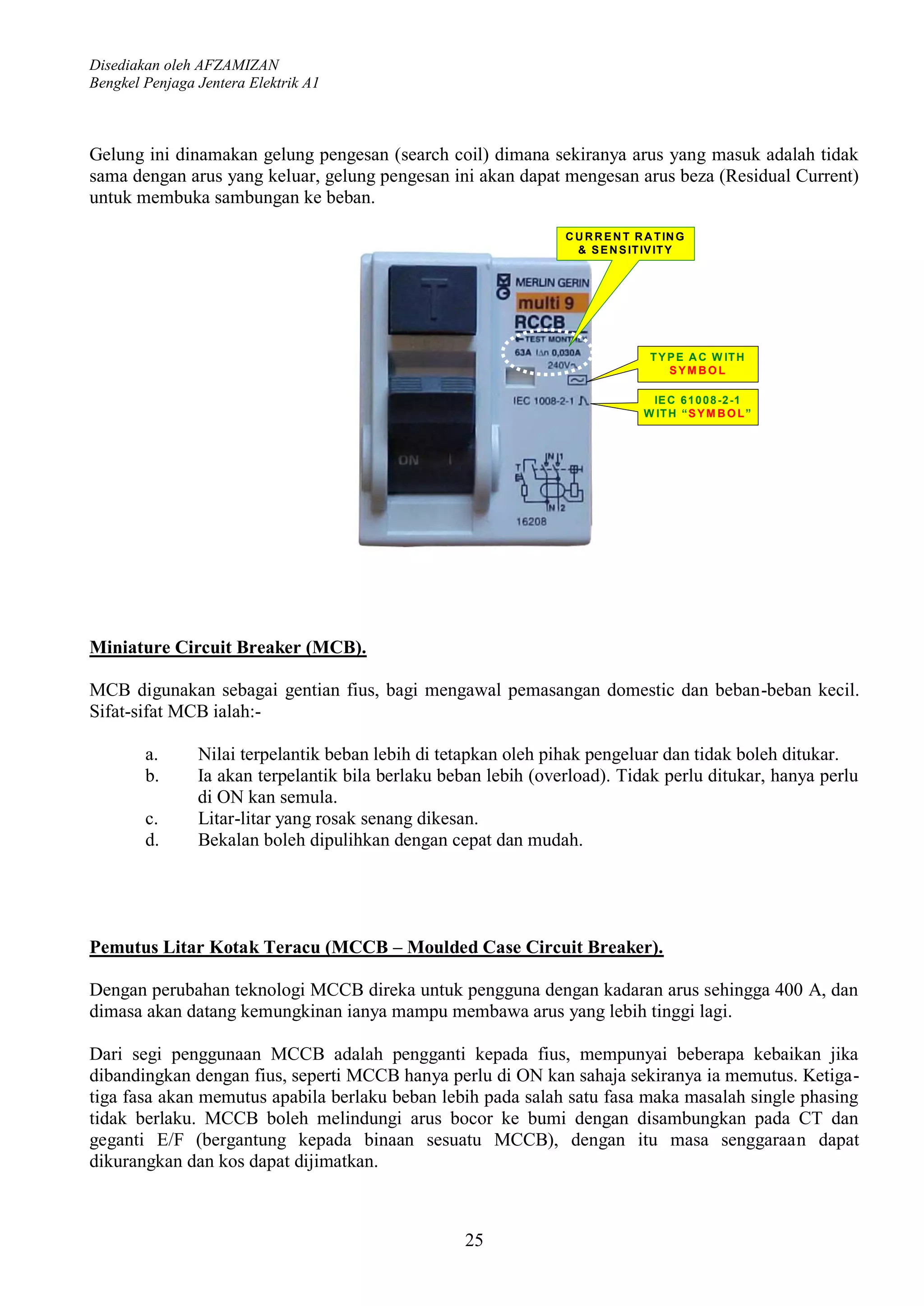 Buku papan suis utama | PDF