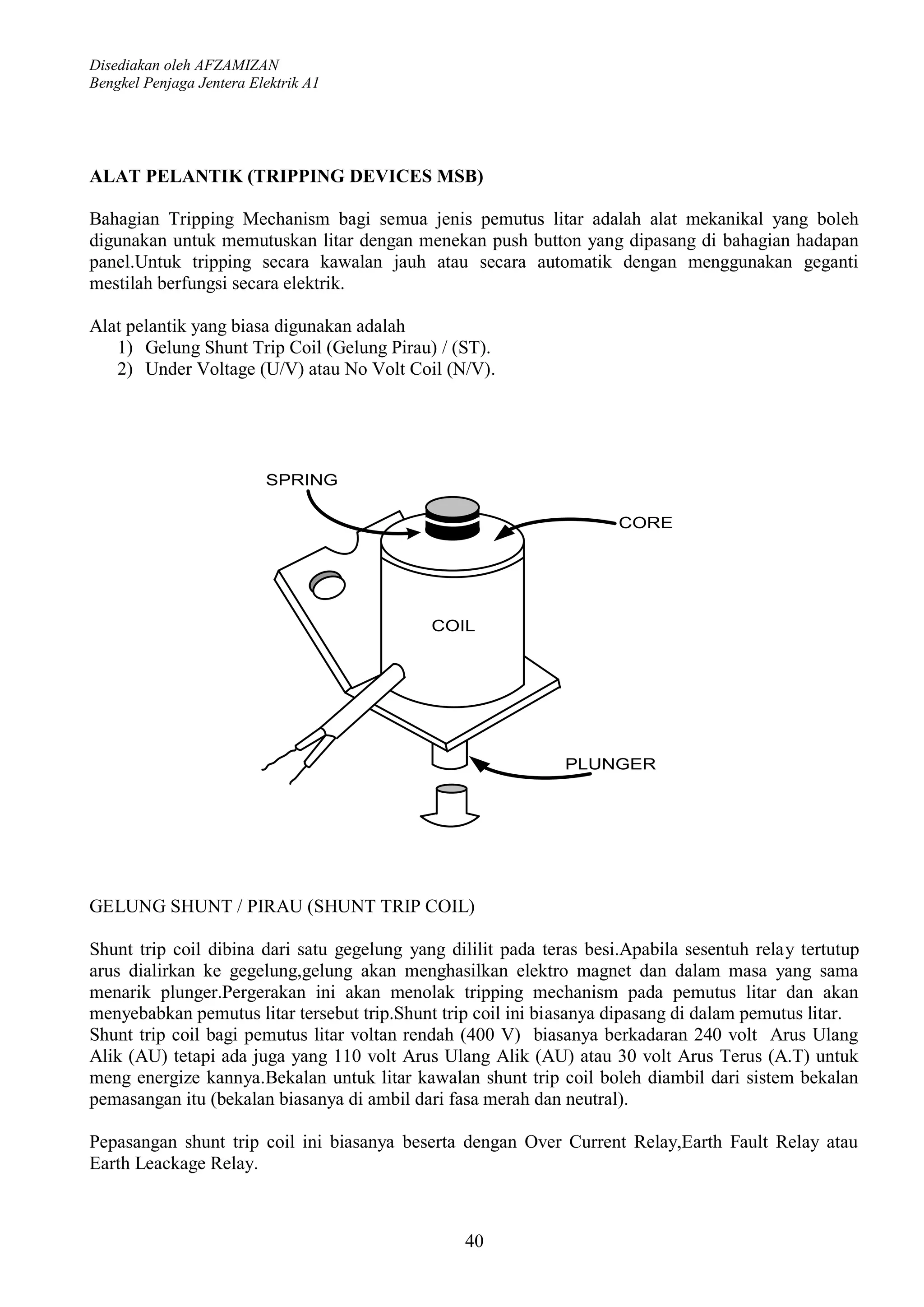 Buku papan suis utama | PDF