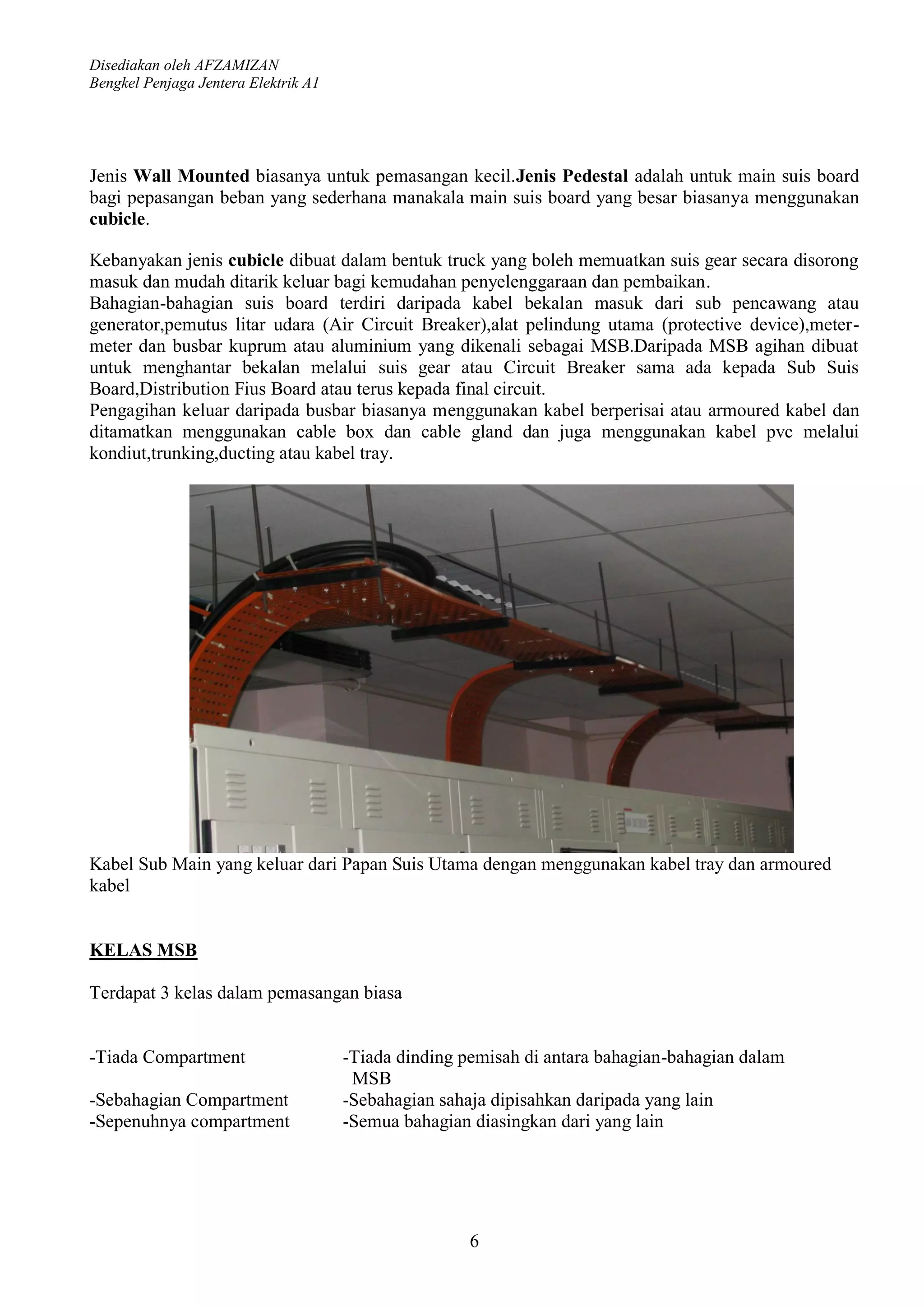 Buku papan suis utama | PDF