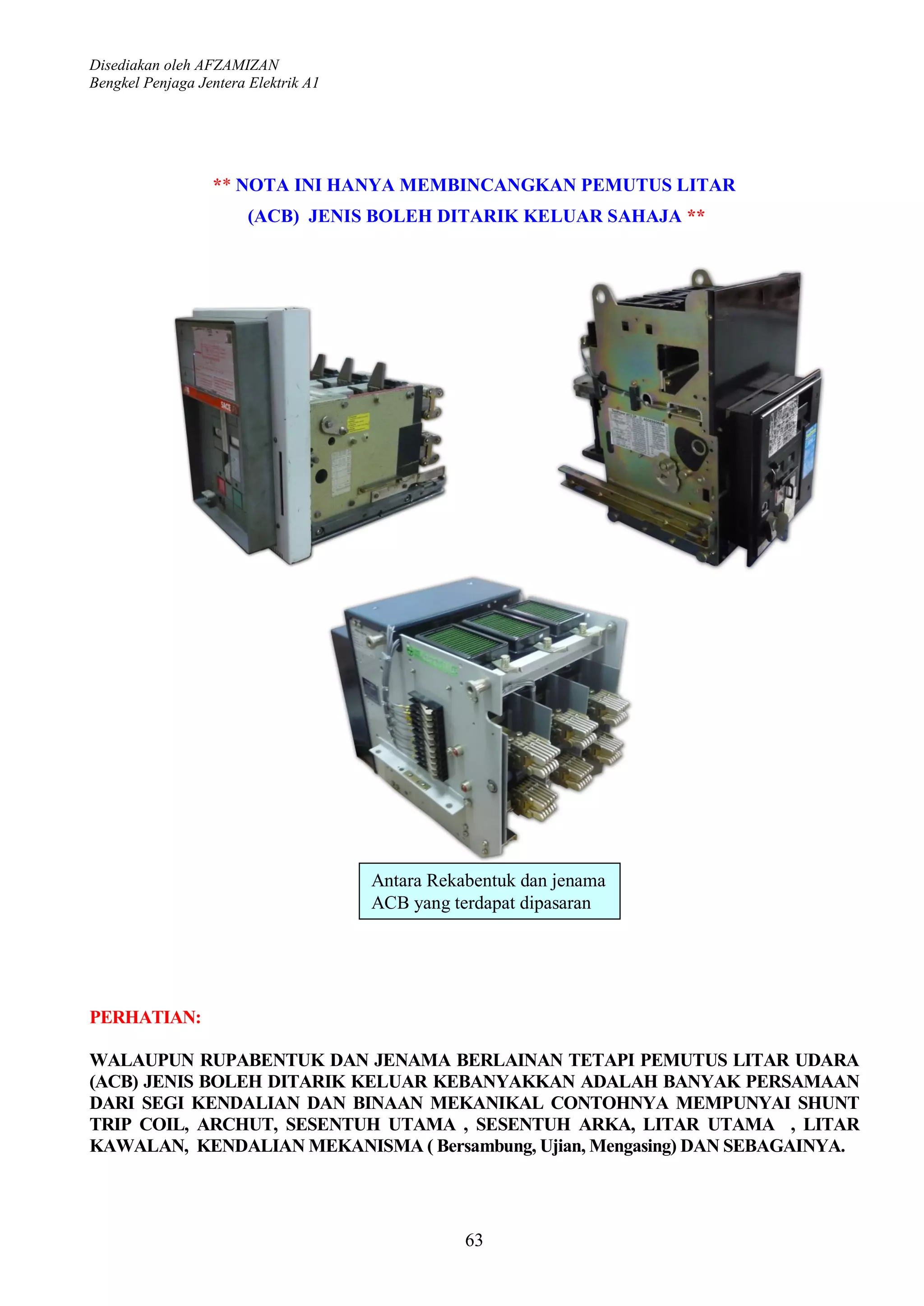 Buku papan suis utama | PDF