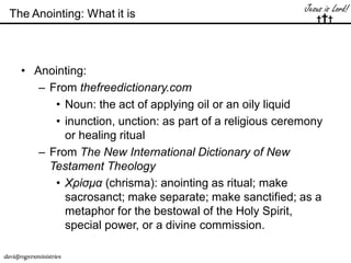 The Anointing | PPT