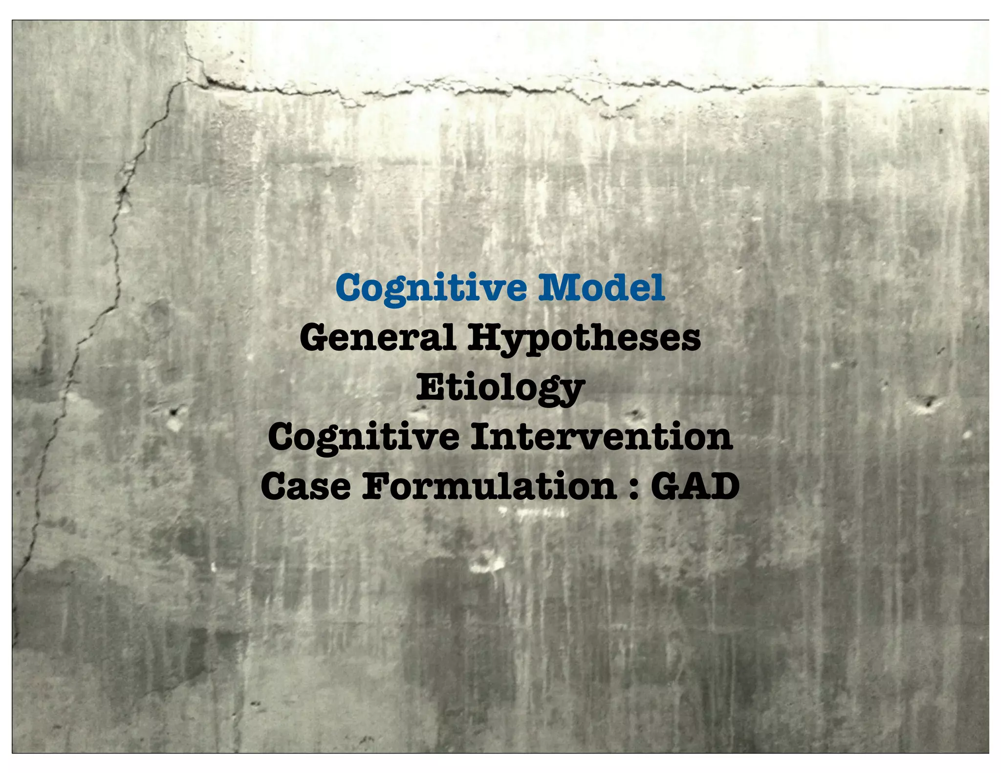 Cognitive Behavioral Therapy (CBT) of Anxiety | PDF