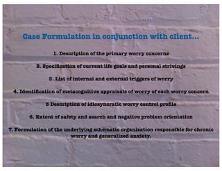 Cognitive Behavioral Therapy (CBT) of Anxiety | PDF