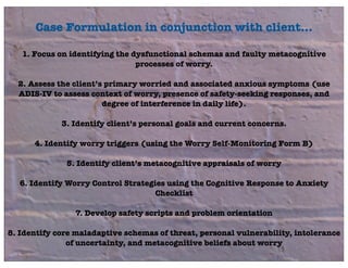 Cognitive Behavioral Therapy (CBT) of Anxiety | PDF