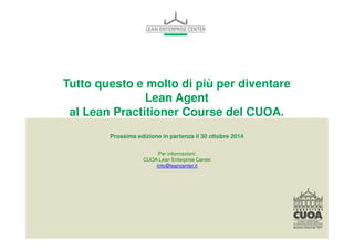 Lean Management - ottobre 2014 | PPT