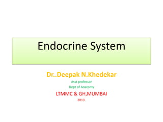 Histology of Endocrine system. | PPTX