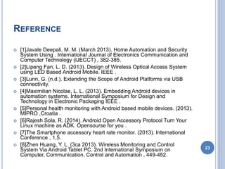 Controlling and monitoring external embedded device using android frameworks (AOA) | PPT