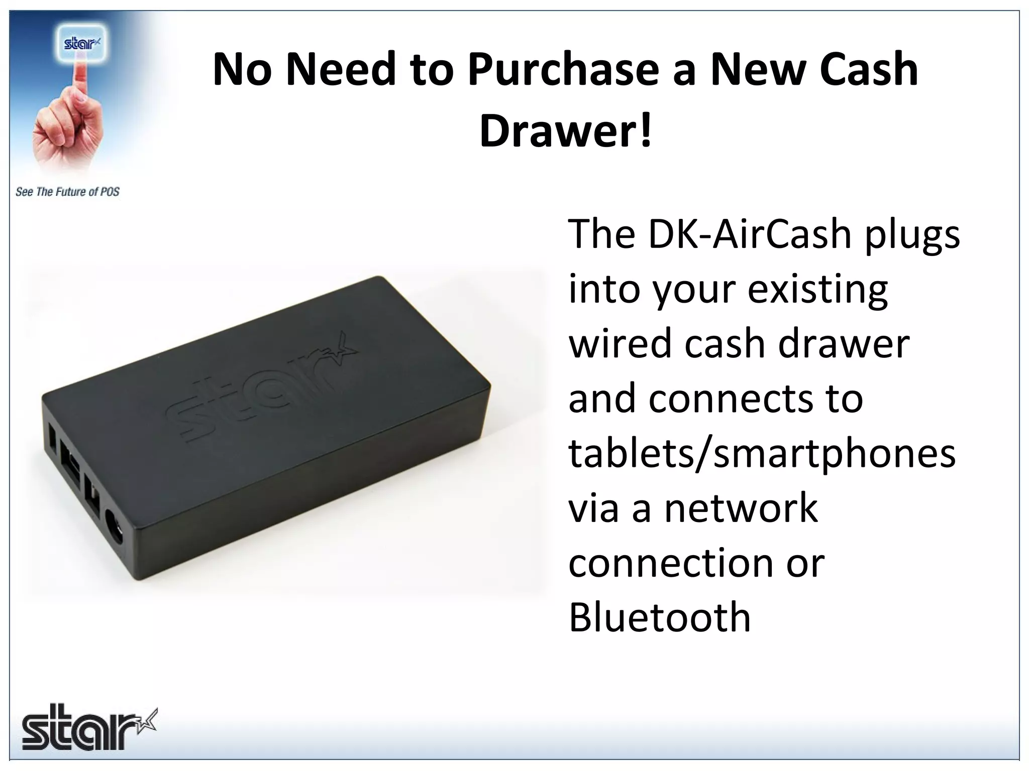 Star Micronics DK-Air Cash - Transform Your Cash Drawer into a Secured ...