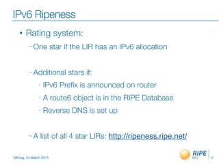 IPv6 RIPEness | PPT