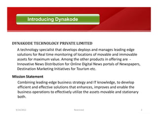 Dynakode Asset Tracking | PDF