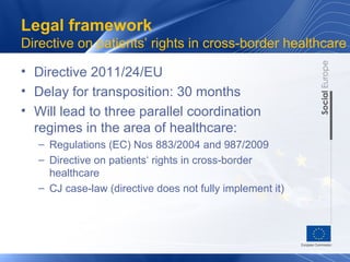 2011 - Recent developments in the field of the coordination of social ...