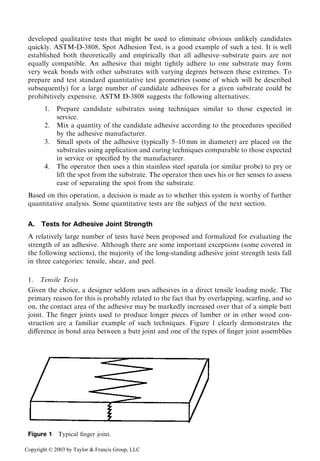 Testing of Adhesives | PDF