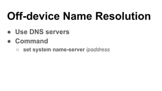 Mastering JUNOS DNS | PDF