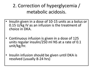 Diabetic KetoAcidosis / DKA | PPTX | Endocrine and Metabolic Diseases ...