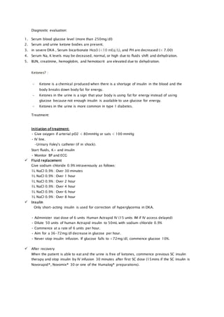 Diabetic ketoacidosis (DKA) | DOCX