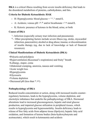 Diabetic ketoacidosis | PDF | Diabetes | Diseases and Conditions