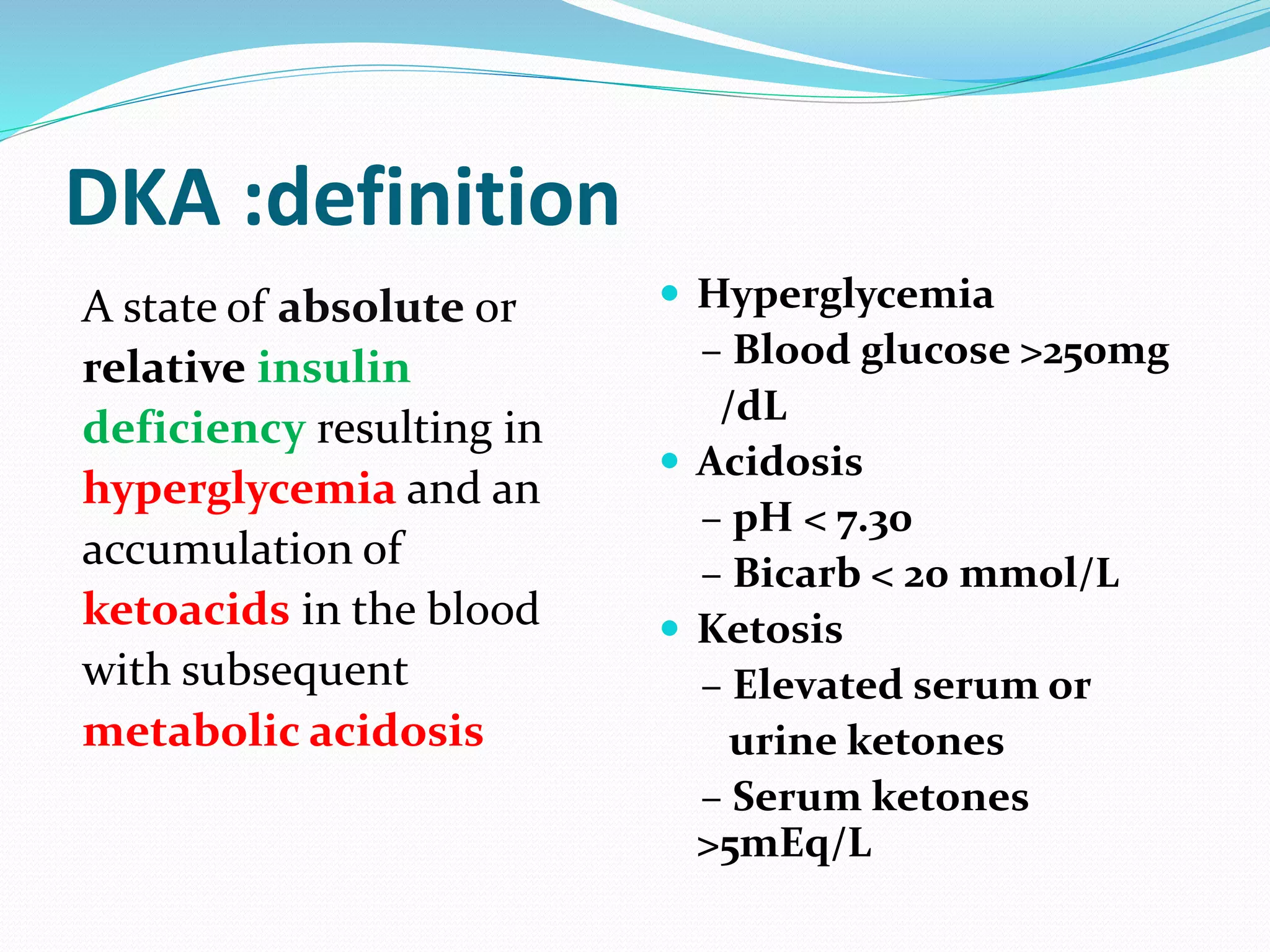 Diabetic Ketoacidosis in Children (DKA) | PPTX