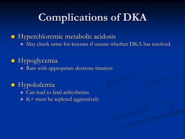 DKA diabetes ketoacidosis in children.ppt | Endocrine and Metabolic ...