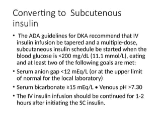 Evaluation and management of diabetic ketoacidosis | PPT