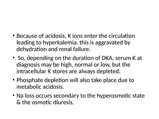 Evaluation and management of diabetic ketoacidosis | PPT