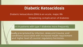 Diabetic ketoacidosis in children powerpoint | PPTX