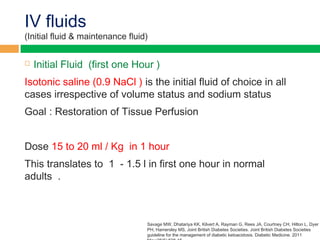 DIABETIC KETOACIDOSIS GUIDELINES | PPT | Diabetes | Diseases and Conditions