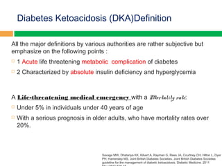 DIABETIC KETOACIDOSIS GUIDELINES | PPT