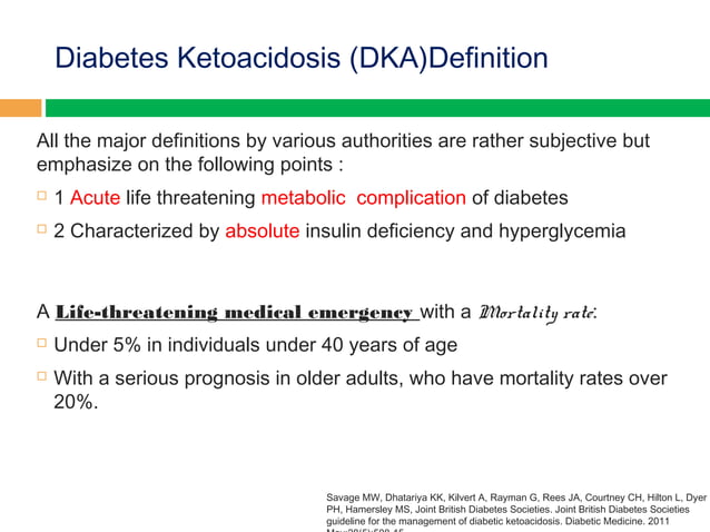 DIABETIC KETOACIDOSIS GUIDELINES | PPT | Diabetes | Diseases and Conditions