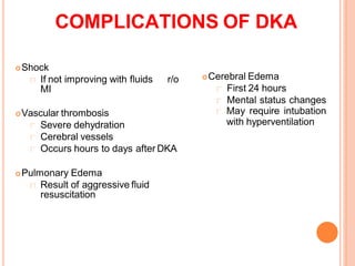 Slides presentation on Diabetic KetoAcidosis DKA | PDF