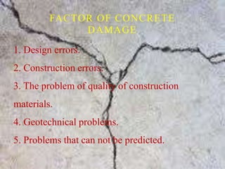 DEFECTS IN CONCRETE | PPTX
