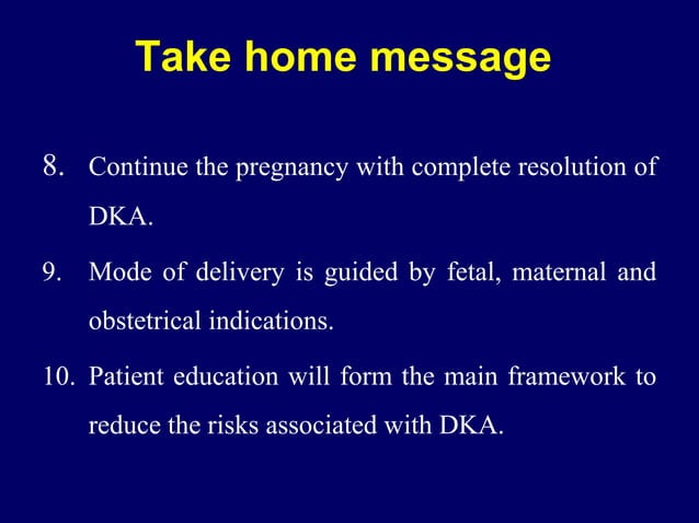 Diabetic Ketoacidosis in Pregnancy. | PPT
