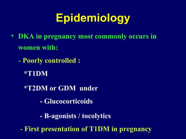 Diabetic Ketoacidosis in Pregnancy. | PPT