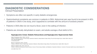 Diabetic Ketoacidosis and Hyperglycemic Hyperosmolar State | PPTX