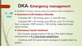 Diabetic Emergencies | PPTX