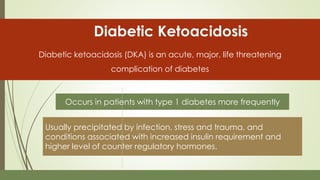 Dibetic Ketoacidosis in Children | PPTX