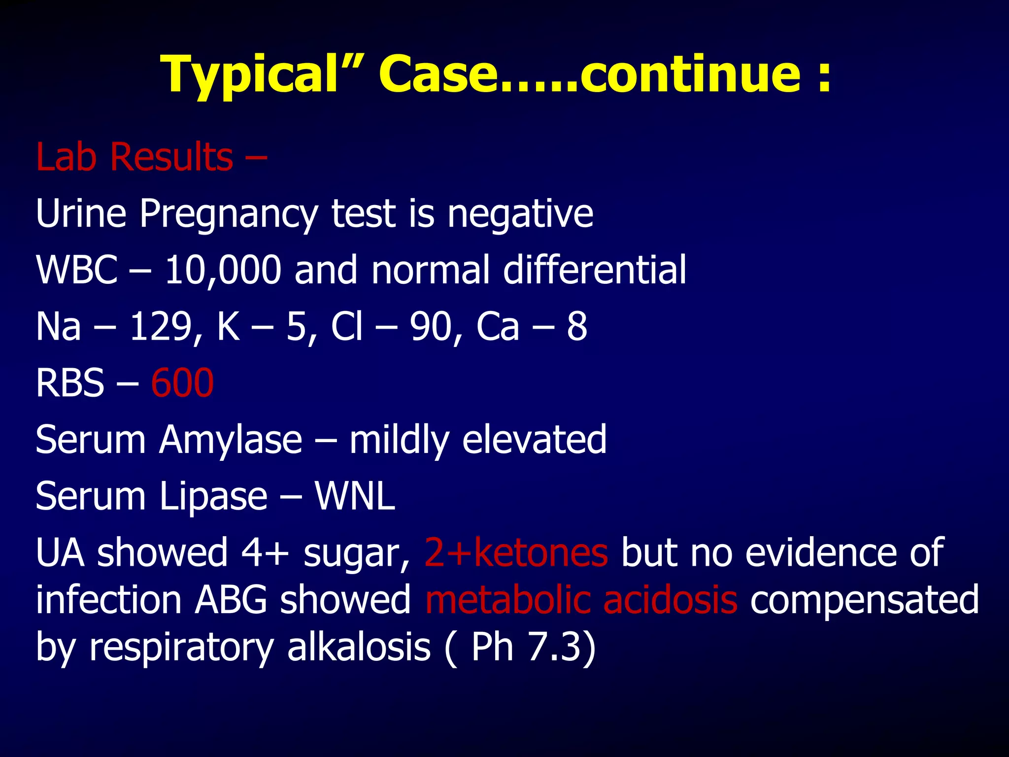 DIABETIC KETOACIDOSIS IN ER | PPT