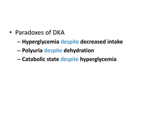 DKA pathophysiology | PPTX