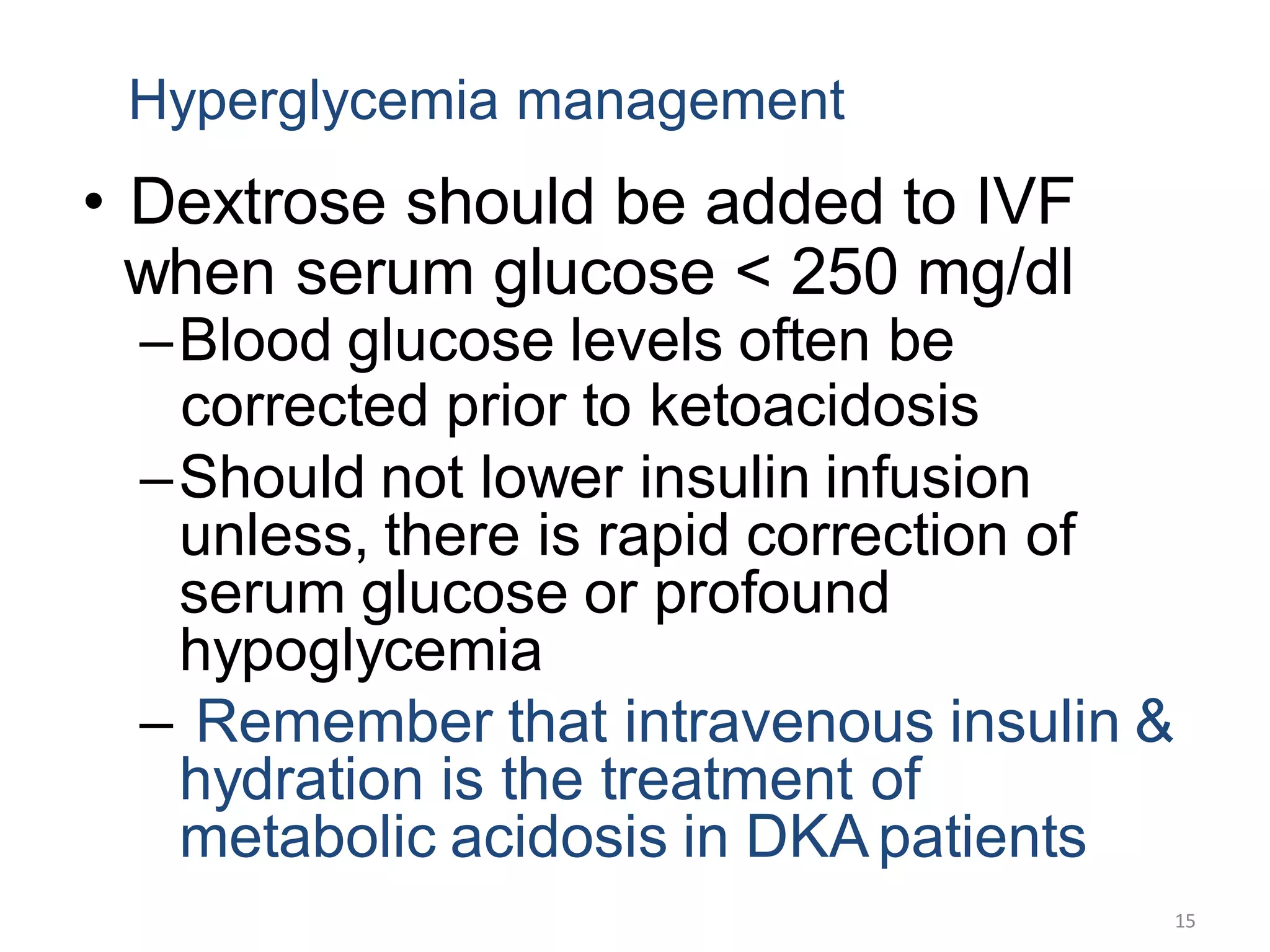 Dka management in children | PDF