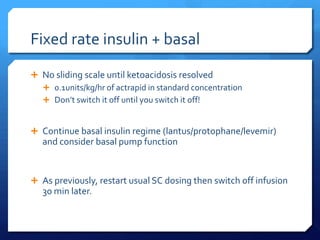 Diabetic Ketoacidosis management update | PPT