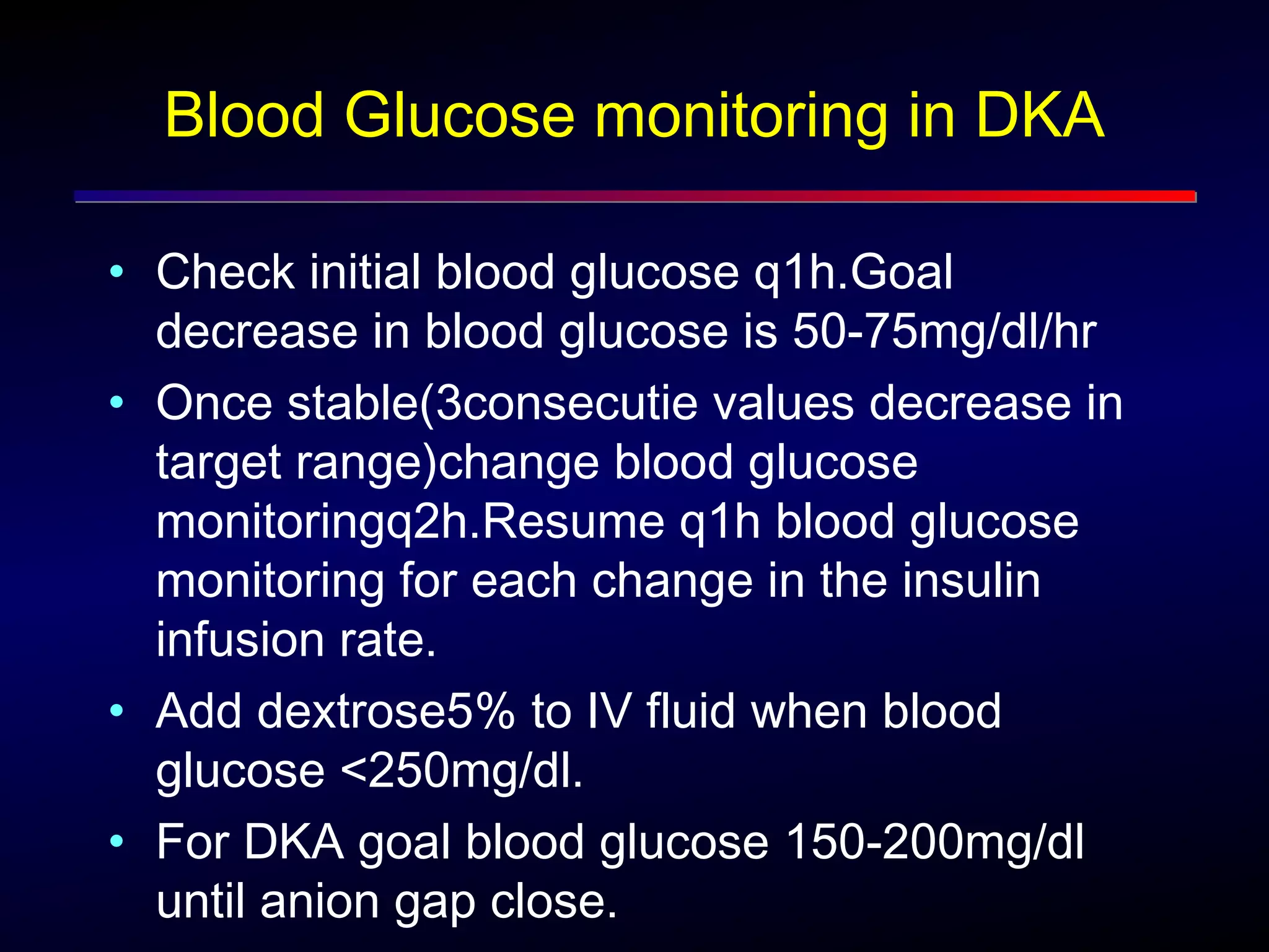 Dka Diabetic Ketoacidosis Managment Ppt