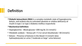 DKA presentation.pptx , about DKA management and | PPTX