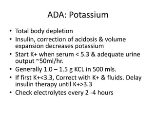 DKA Management Summary for Dept | PPT