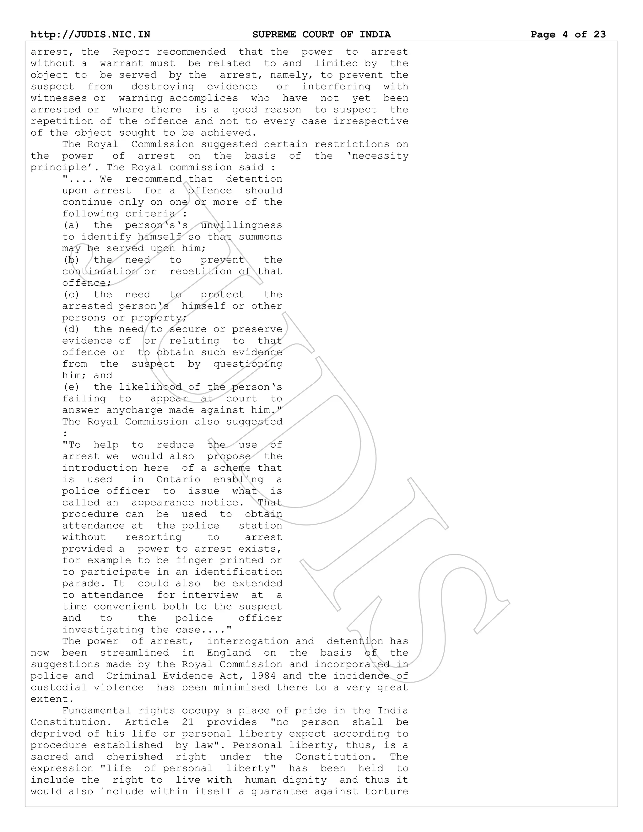 Dk basu main judgment 18121996 | PDF