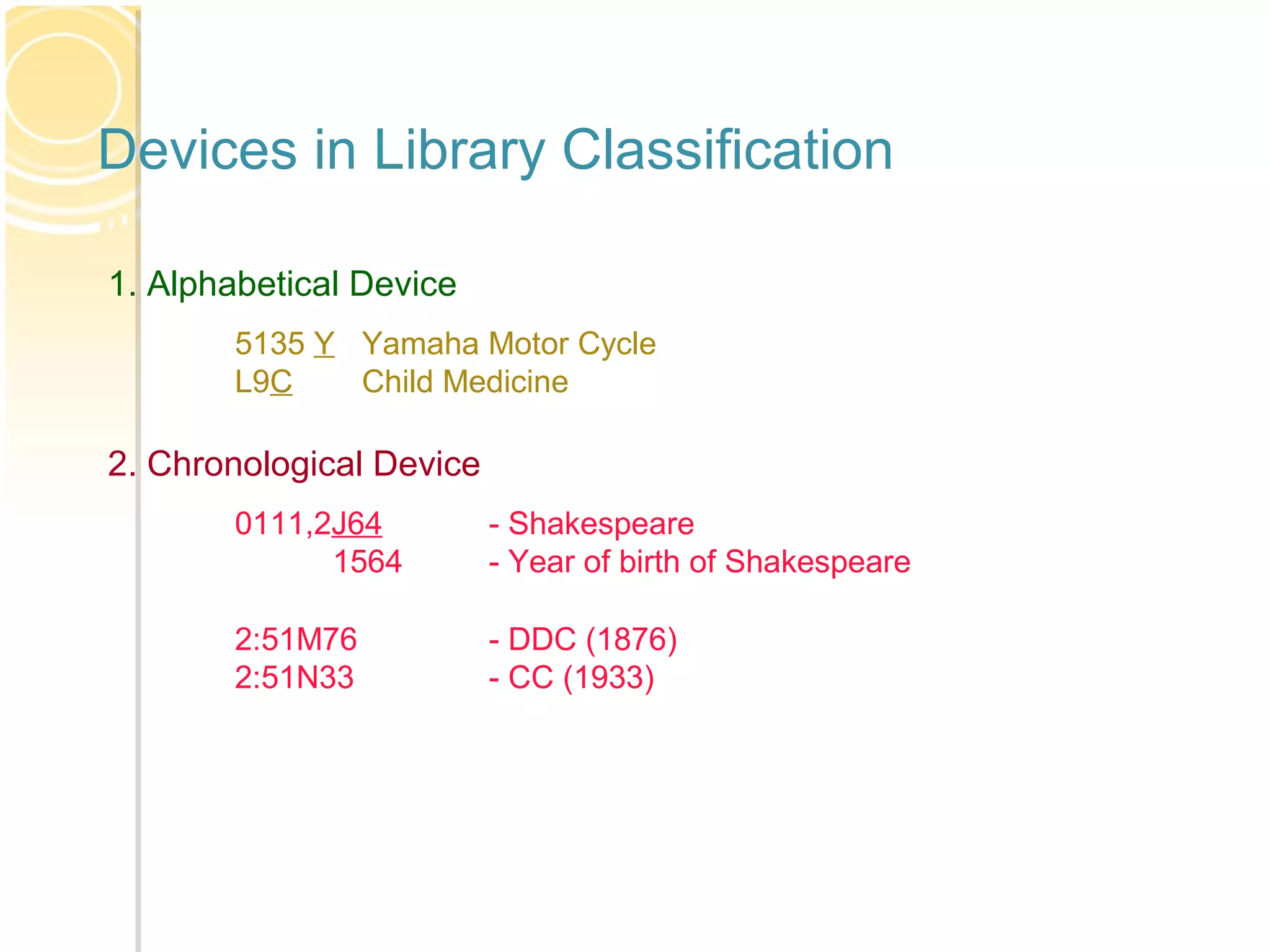Library Classification | PPT