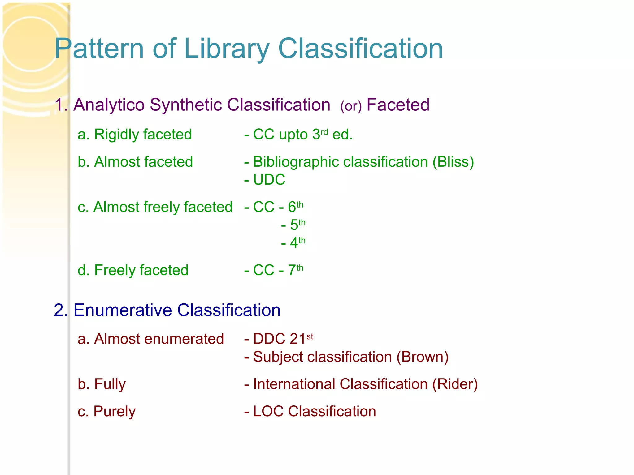 Library Classification | PPT